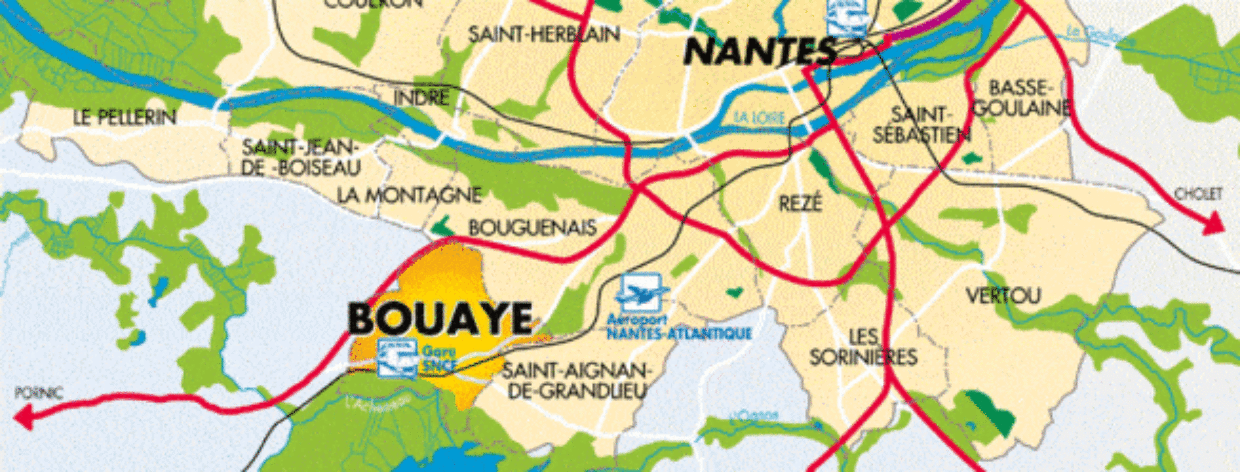 Plan de Ville de Bouaye (actualisé en juillet 2025) - Mairie de Bouaye (44)
