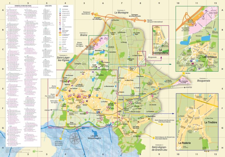 Plan de Ville de Bouaye (actualisé en juillet 2025) - Mairie de Bouaye (44)